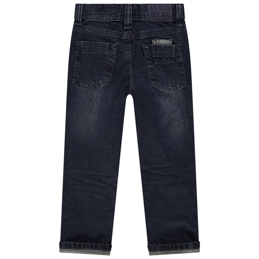 Jeans efecto gastado y arrugado